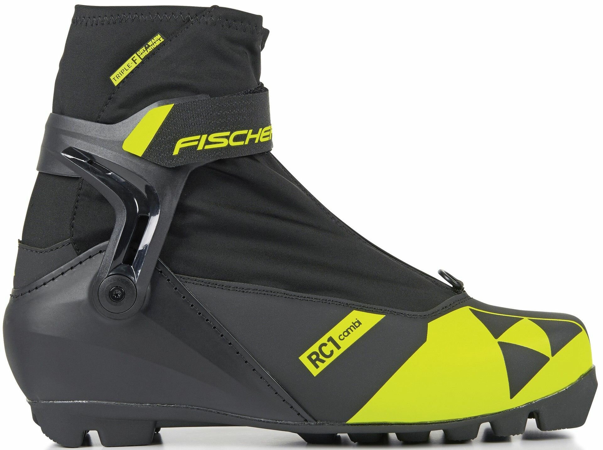 Ботинки лыжные NNN коньковые, Fischer, RC1 COMBI S18824V, black, (44)