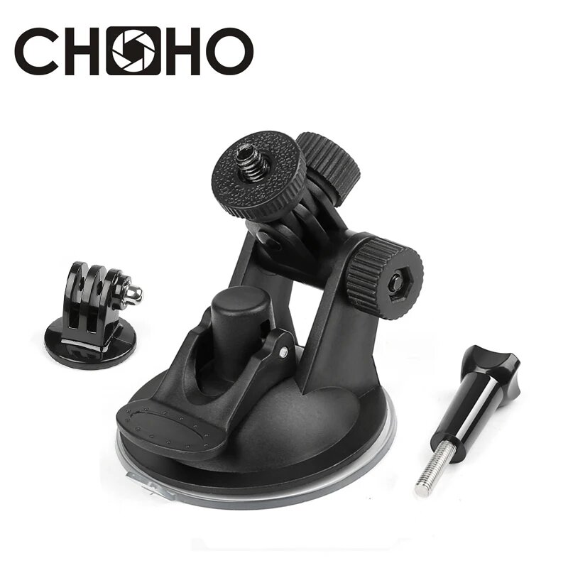 7 см автомобильная присоска для лобового стекла + длинный винт + адаптер 1/4 дюйма для экшн-камеры Gopro Hero 13 12 DJI OSMO, аксессуары Insta360