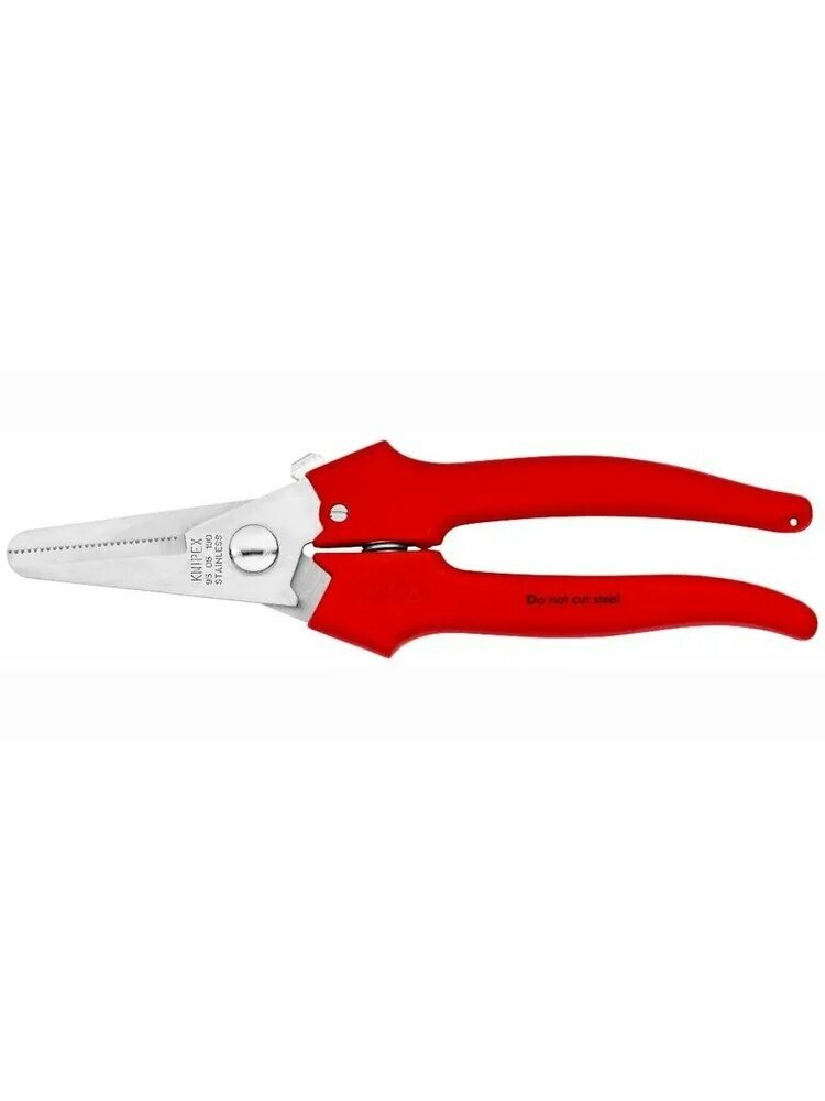 Ножницы KNIPEX комбинированные для реза картона, пластика, фольги, 190 мм, нерж. хирургическая сталь KN-9505190,