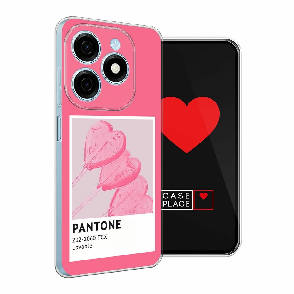 Чехол на Tecno Spark 20 / Текно Спарк 20 с принтом "Pantone Lovable 1 - 14 февраля" — фото 1