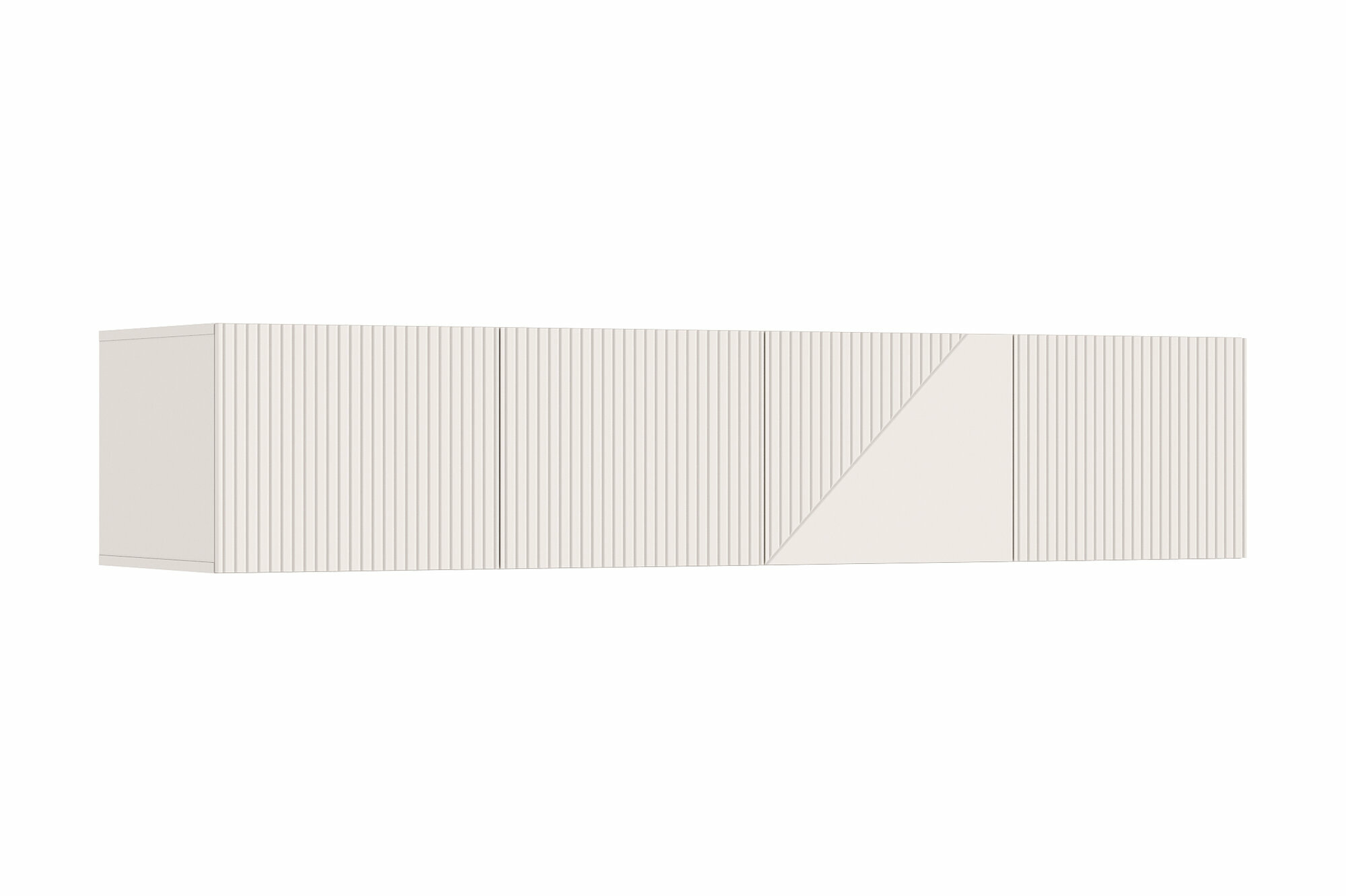 Антресоль на шкаф четырехдверная Нонтон Ирис, 180x51x36 см, кашемир