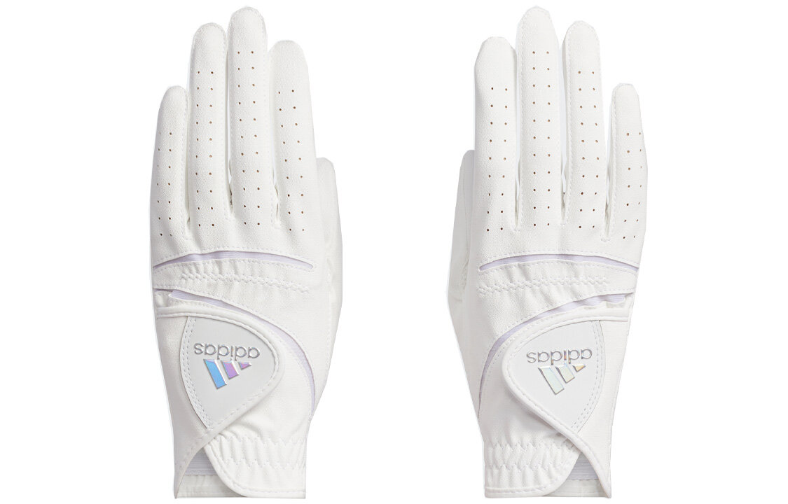 Спортивные перчатки унисекс Adidas, белые, 21 EU, полиуретановая кожа