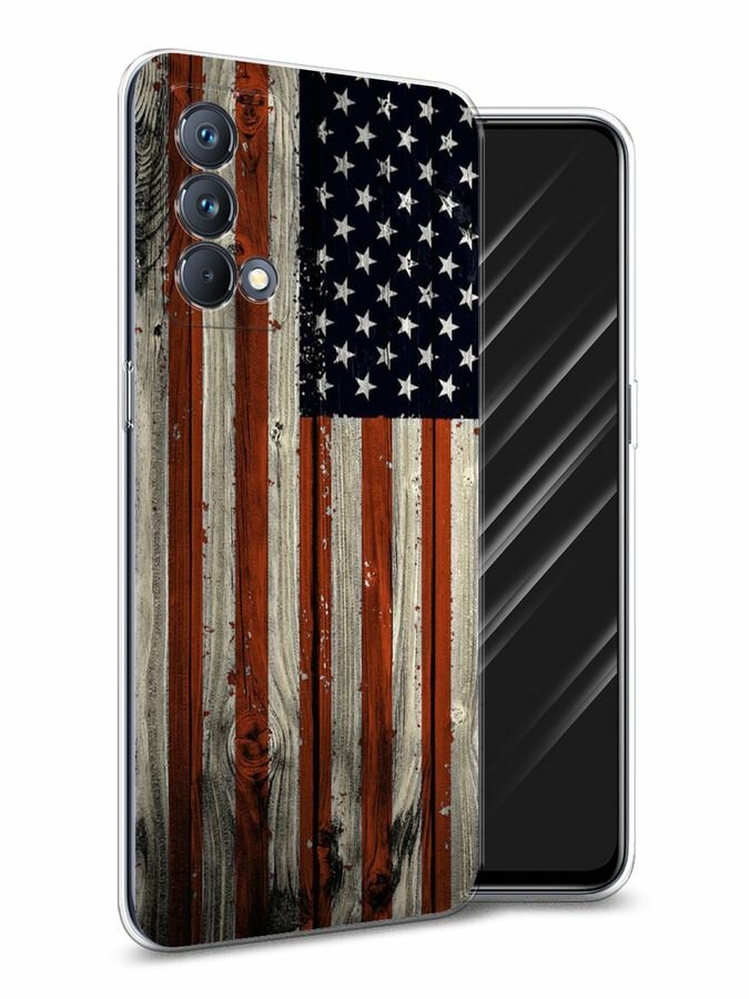 Чехол на Realme GT Master Edition / Реалми GT Мастер Эдишн с принтом "США"