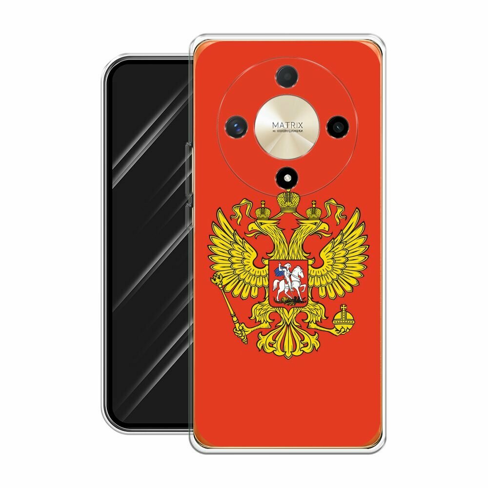 Чехол на Honor X9b / Хонор X9B с принтом "Герб России полотно" — фото 1