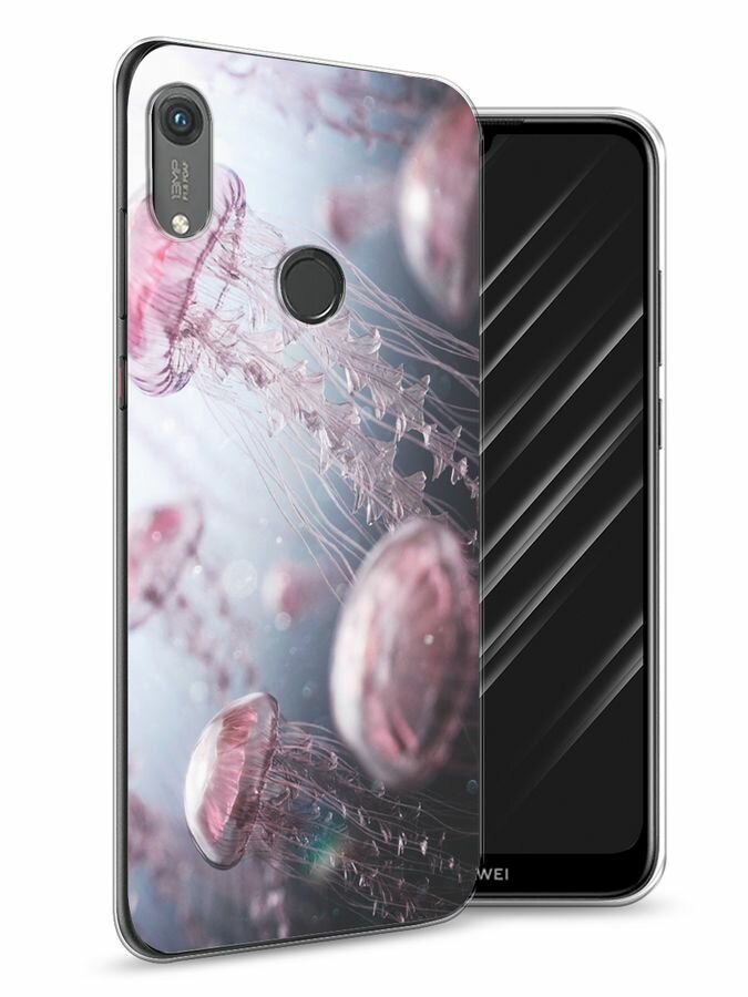 Чехол на Honor 8A/8A Pro/Huawei Y6s/Y6 2019 / Хонор 8А с принтом "Медузы"