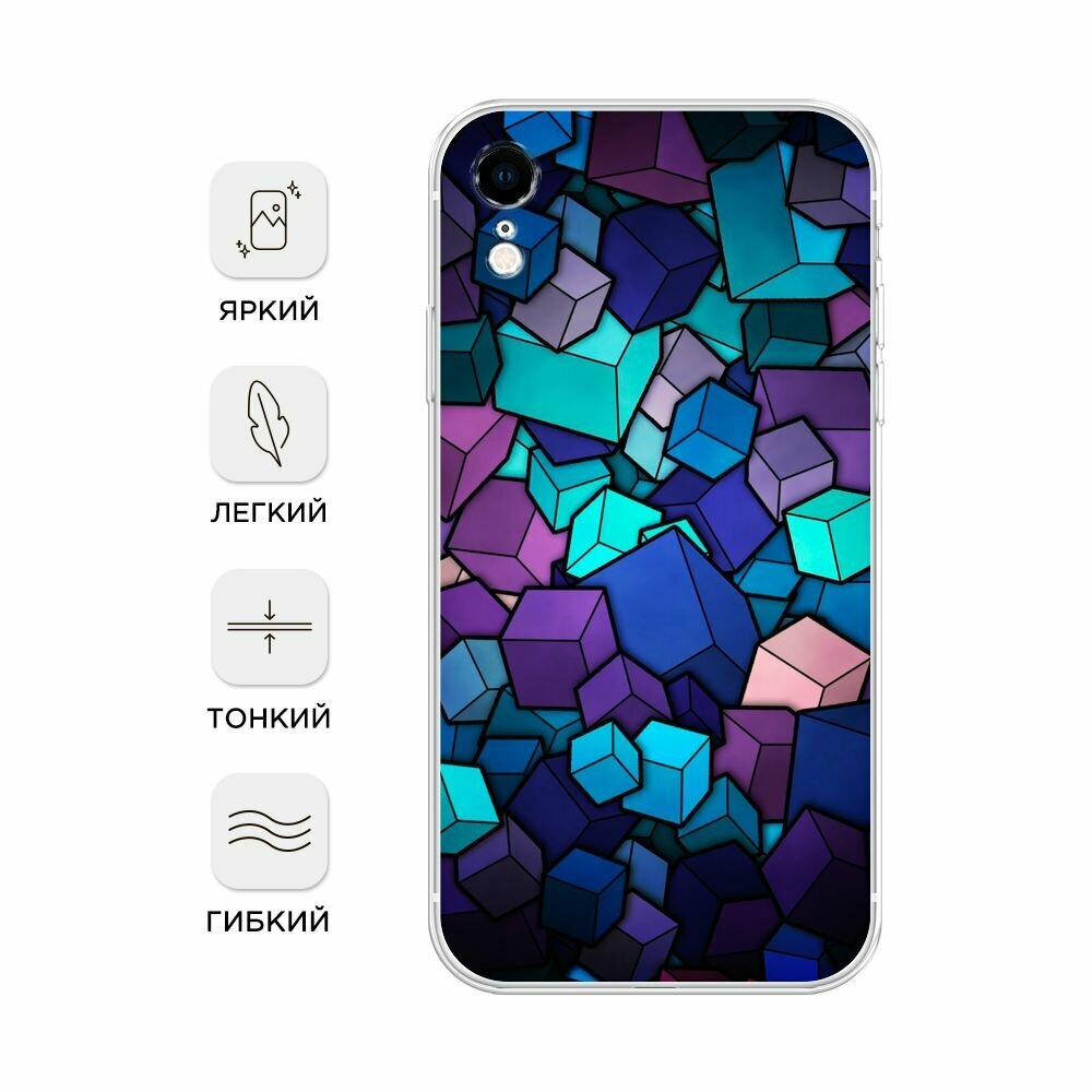 Силиконовый чехол на Apple iPhone XR / Айфон XR с принтом Геометрия 5 — фото 1