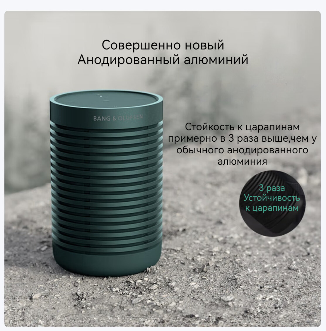 Колонка Bang&Olufsen Beosound Explore Green, цвет- темно-зеленый