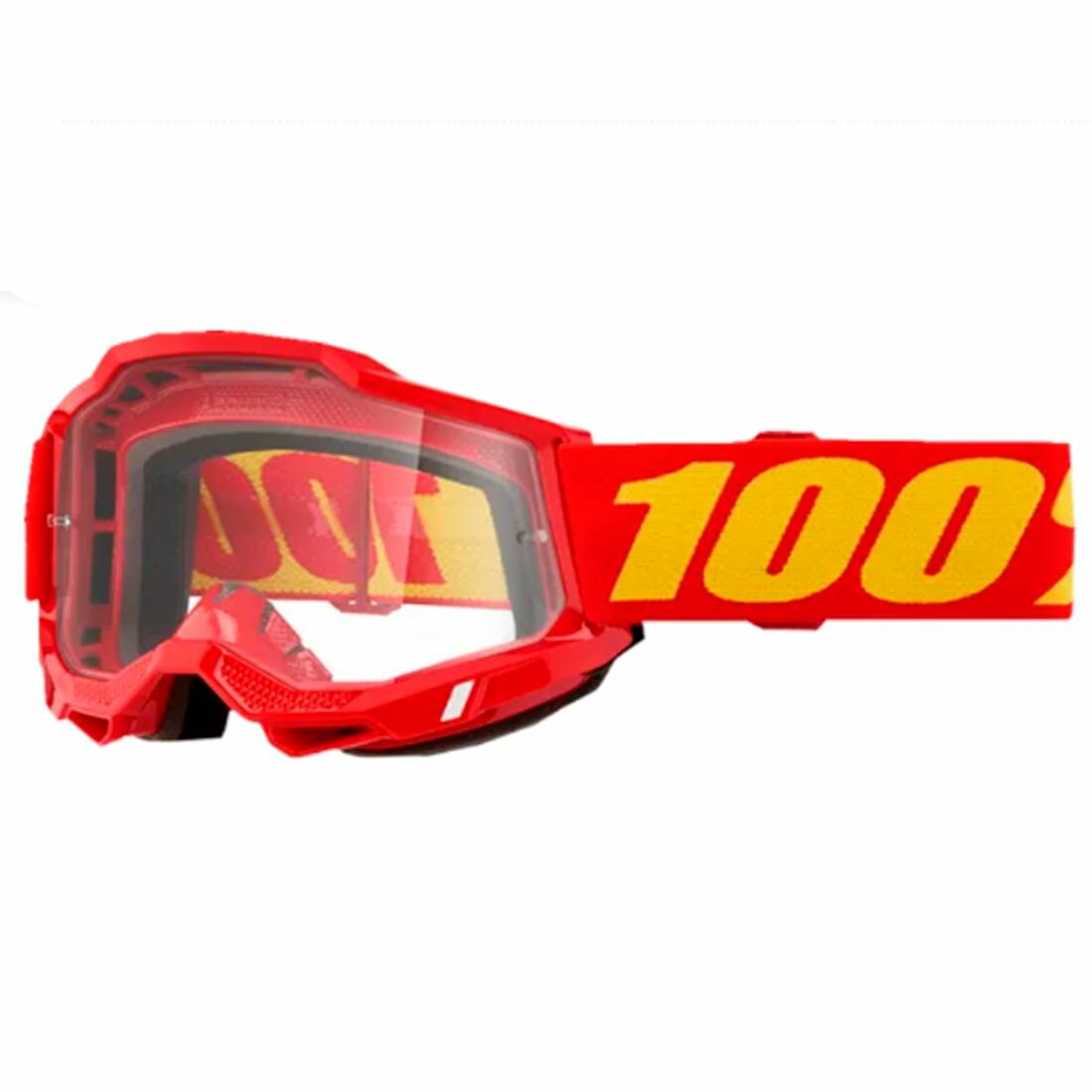 Кроссовые очки, маска 100% Accuri 2 Goggle, с прозрачной линзой.