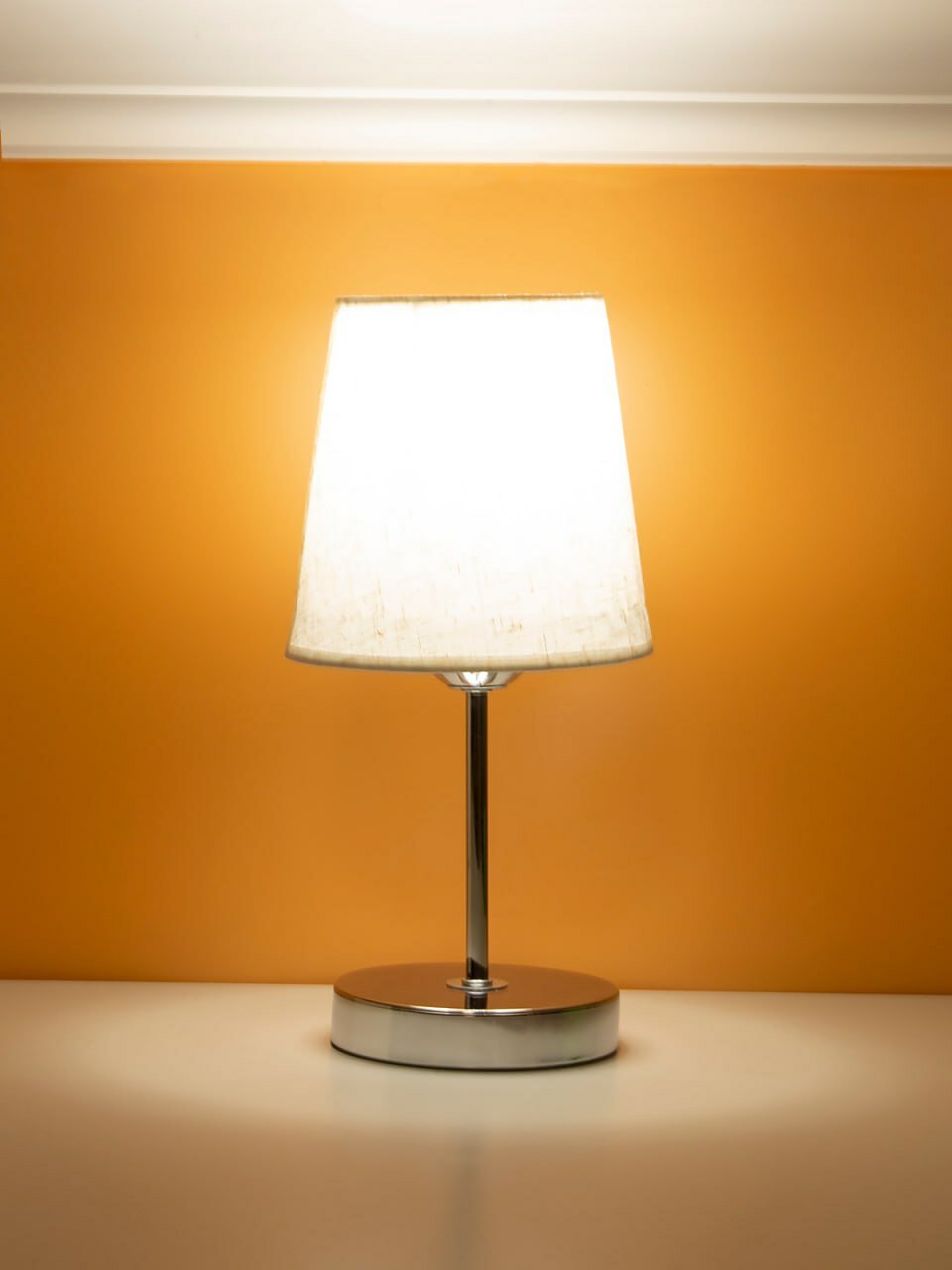 Настольная лампа для чтения Maple Lamp D-32, бежевый меланж / хром, E27