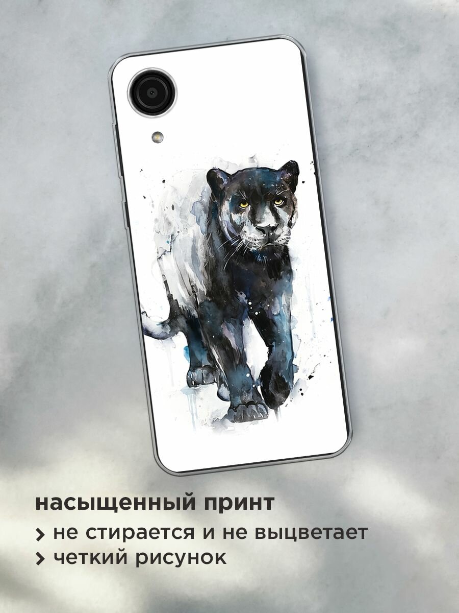 Чехол на Samsung Galaxy A03 Core / Самсунг Галакси А03 Core с принтом "Пантера арт 3" — фото 1
