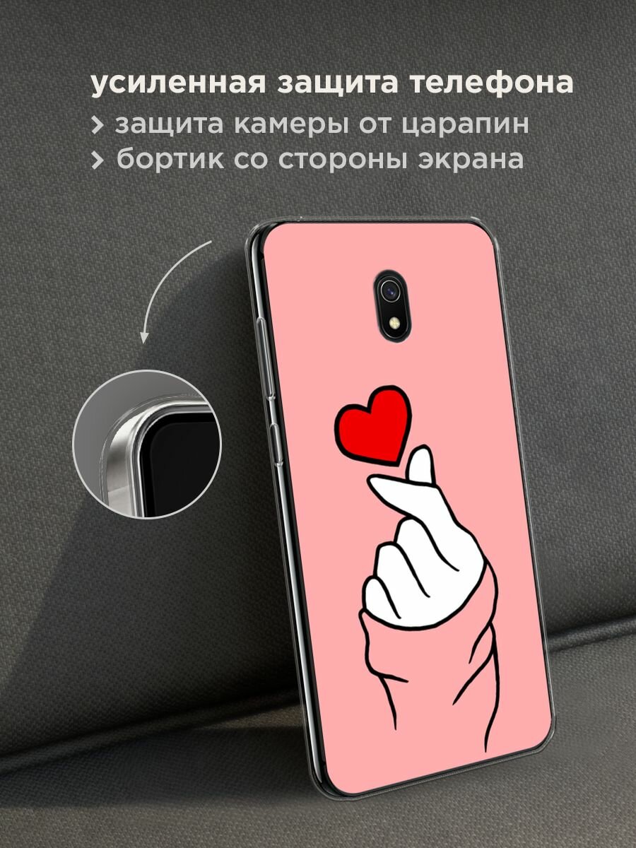 Чехол на Xiaomi Redmi 8A / Сяоми Редми 8А с принтом "Милое сердечко" — фото 1