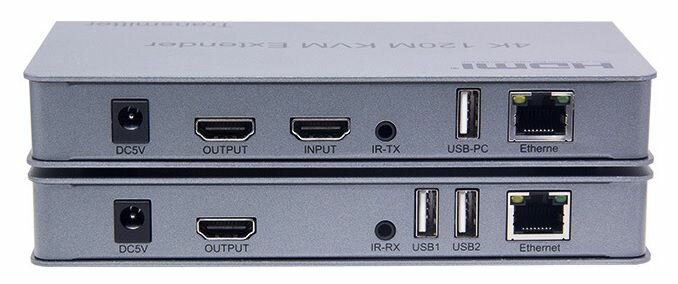 HDMI KVM удлинитель 4k (HDMI + USB extender) 120 m