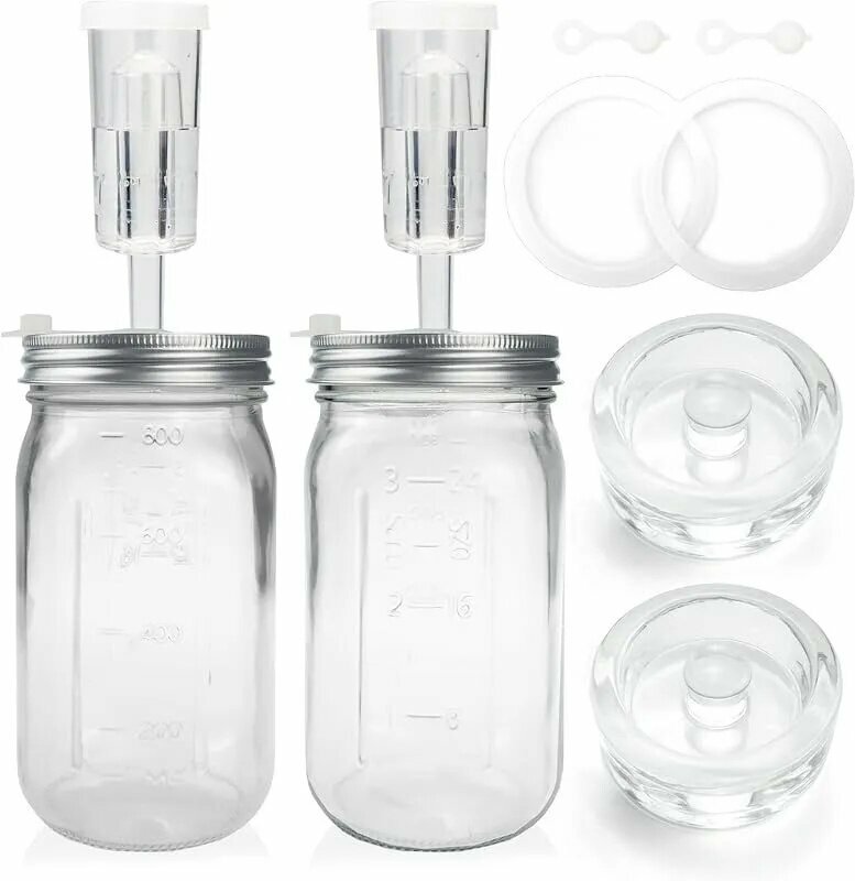 Кадка для засолки, Стекло, 0.95 л, диаметр 9.1 см