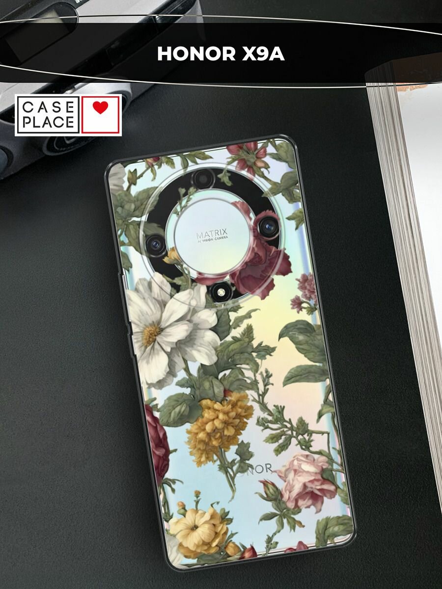 Чехол на Honor X9A / Хонор X9A с принтом Акварельные цветы 2