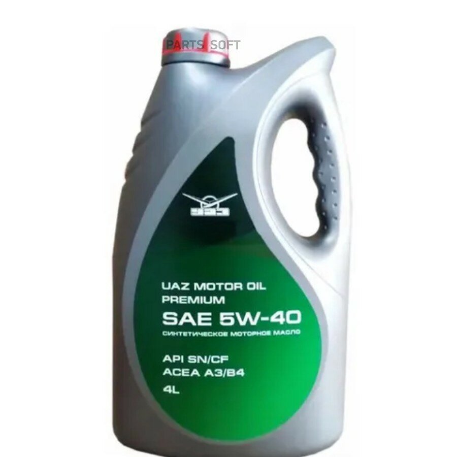 Масло моторное синтетическое UAZ MOTOR OIL PREMIUM 5W-40, Lukoil Genesis Armortech (4 л) от официального дистрибьютора, UAZ, артикул 000101004054002