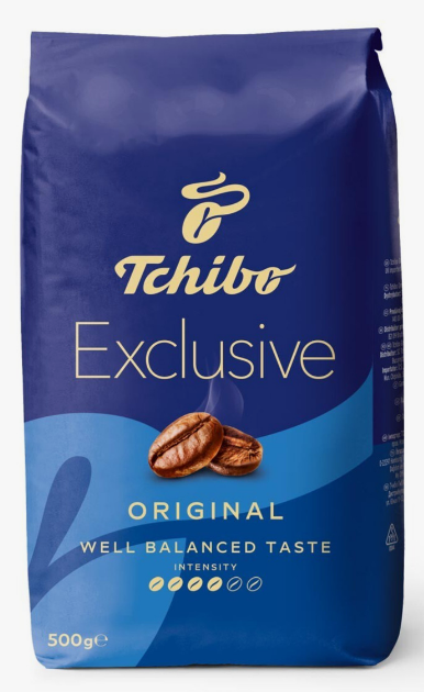 Кофе в зернах Tchibo Exclusive Original 1 кг (00855)