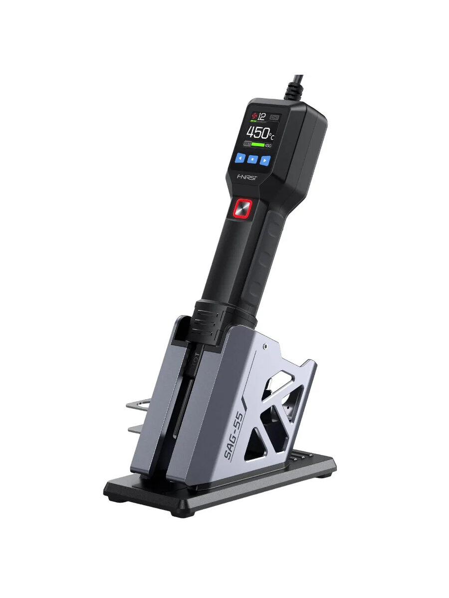 Термофен FNIRSI SAG-55, плавная регулировка температуры, защита от перегрева