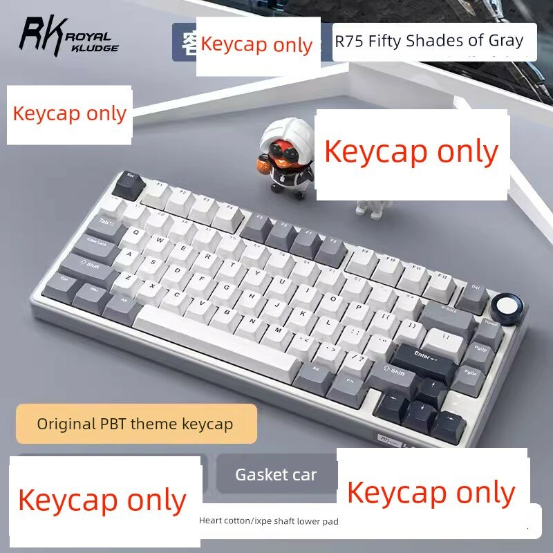 Оригинальные кейкапы PBT для механических клавиатур RKS75/R75PRO/R98/H81/H87/S98 и других, только кейкапы R75 Пятьдесят