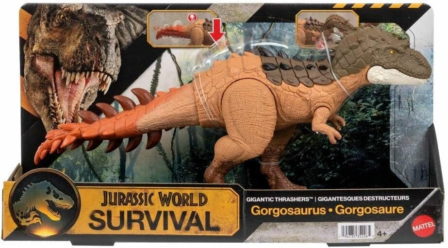 Фигурка Динозавра Mattel Jurassic World SURVIVAL - Фигурка динозавра Горгозавра - Мир Юрского периода JKL86