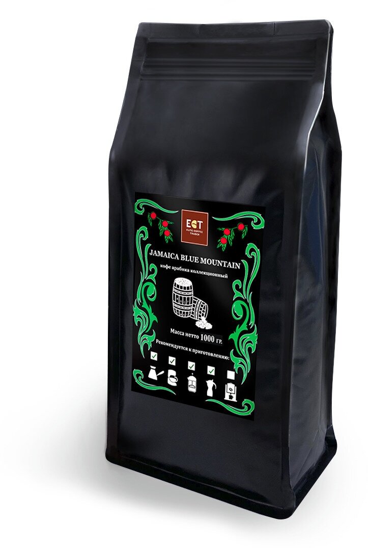 Кофе Ямайка Блю Маунтин, 1000 г. тёмной обжарки - отличный подарок мужчине