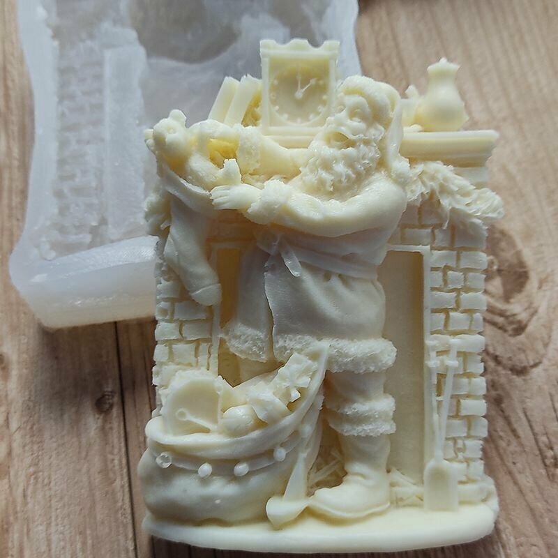 Молд силиконовый Brilliant Mold. Форма Дед у камина