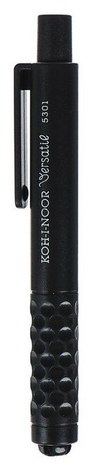Держатель для карандашей Koh-I-Noor 5301, пластик с грифелем, L=120 мм, d=4.5-5.6 мм, чёрный