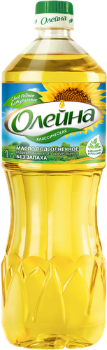 Упаковка из 15 бутылок Масло подсолнечное Олейна рафинированное 1л ...