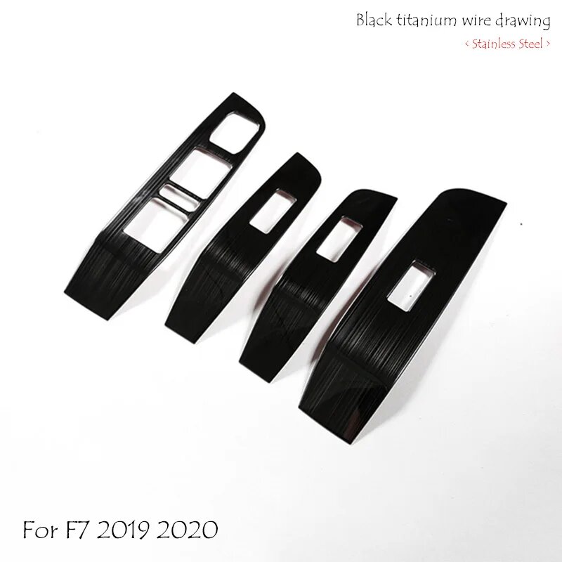 Панель переключателя окна автомобиля, регулируемая крышка, отделка, наклейки, полоски, украшение автомобиля, стиль для Haval F7/F7X 2019-2023, аксессуары