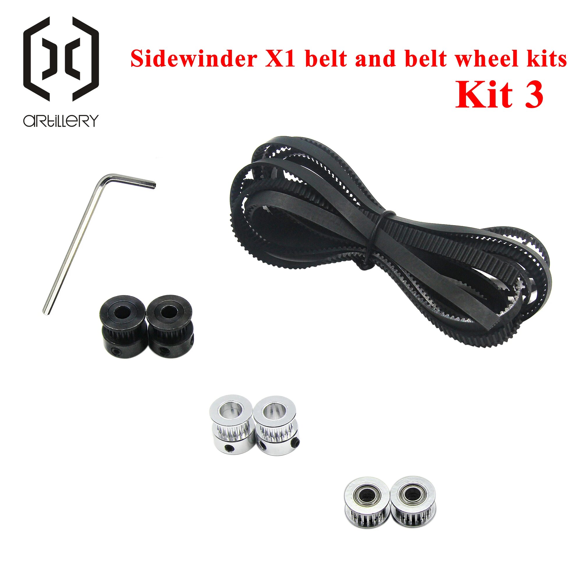 Ремень и шкив для 3D-принтера Artillery Sidewinder X1, Kit 3