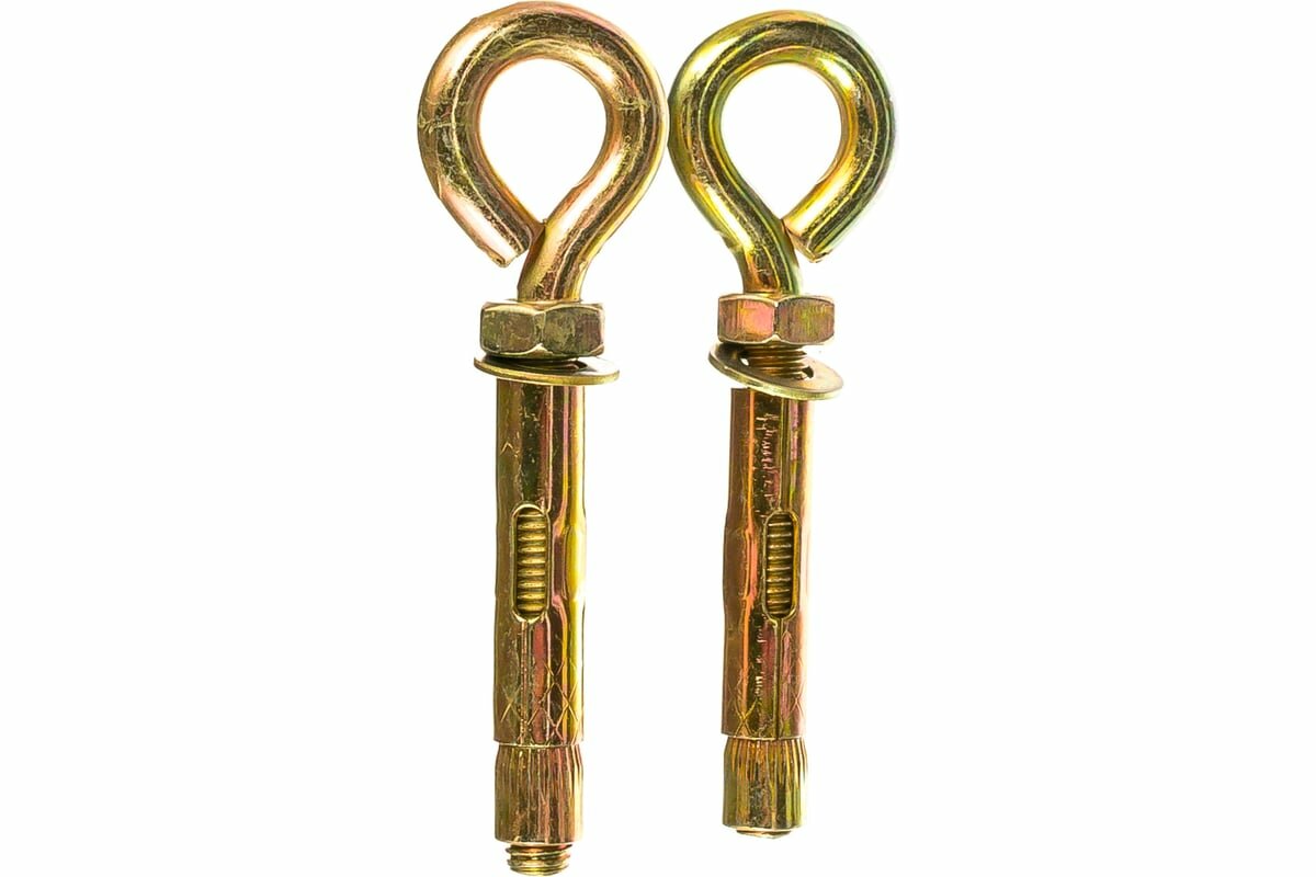 Tech-Krep Анкерный болт с кольцом 10x60 мм, 2 шт в пакет 104677 для монтажа крепежей