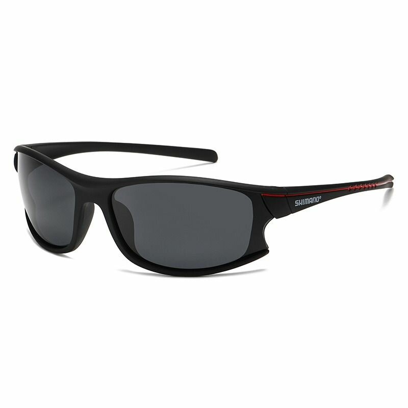 Очки SHIMANO (красная полоса) для вождения, рыбалки, поляризационные, высокой четкости, солнцезащитные UV400 YZ007