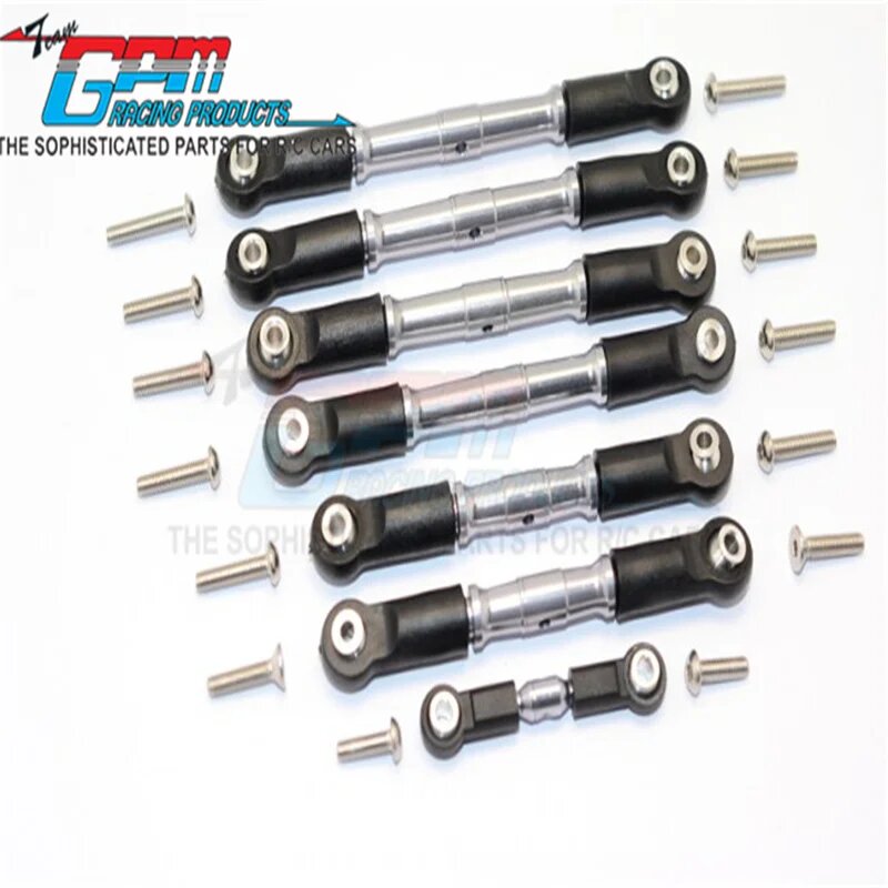 GPM алюминиевые стяжки для TRAXXAS 1/10 SLASH 4X4 Светло-серый