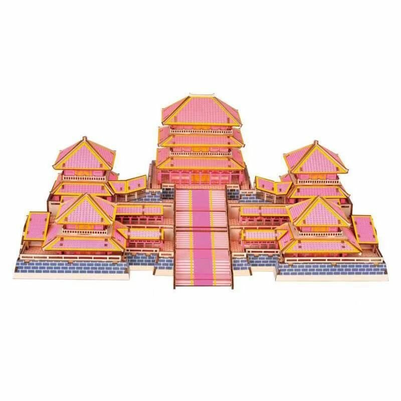 QY-027 Деревянный конструктор Rokr Императорский дворец