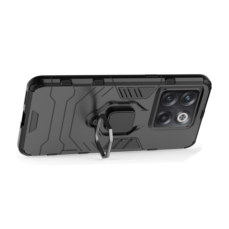 Противоударный чехол с кольцом Panther Case для OnePlus 10T черный
