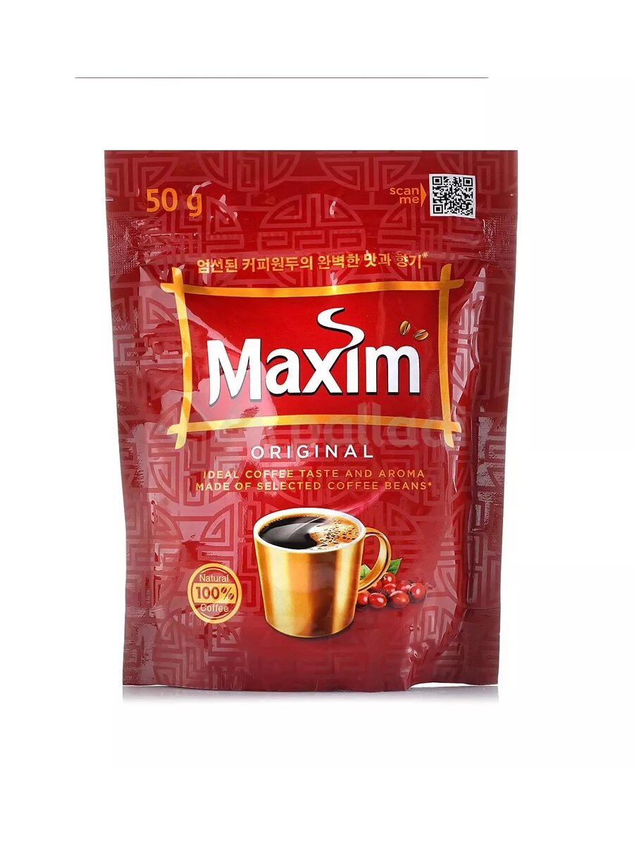 Кофе Максим 50гр растворимый / Maxim из отборных кофейных зерен