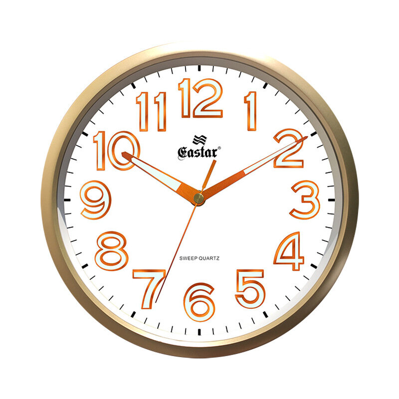 Настенные часы EASTAR "Бесшумные", кварцевый механизм, 25.5 см