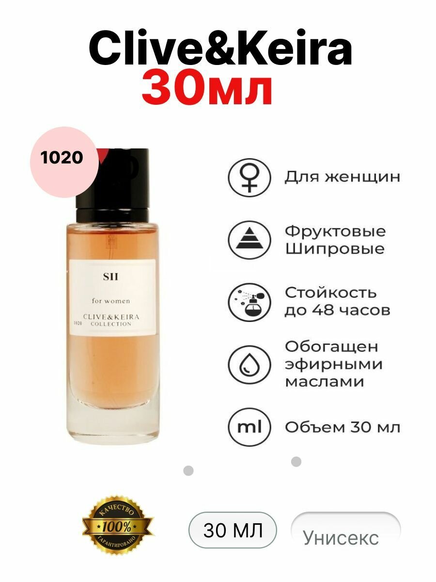 Парфюмерная вода Clive & Keira 1020 sii- 30мл