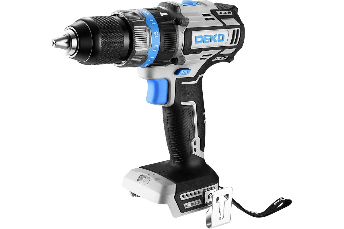 Дрель-шуруповерт аккумуляторная DEKO DKCID20 20В, 80 Нм, 2*3.0Ач