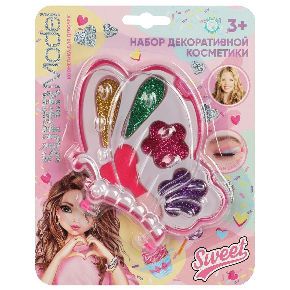 Палетка теней для век с блестками, для девочек Милая леди 70522C2-TM-ML