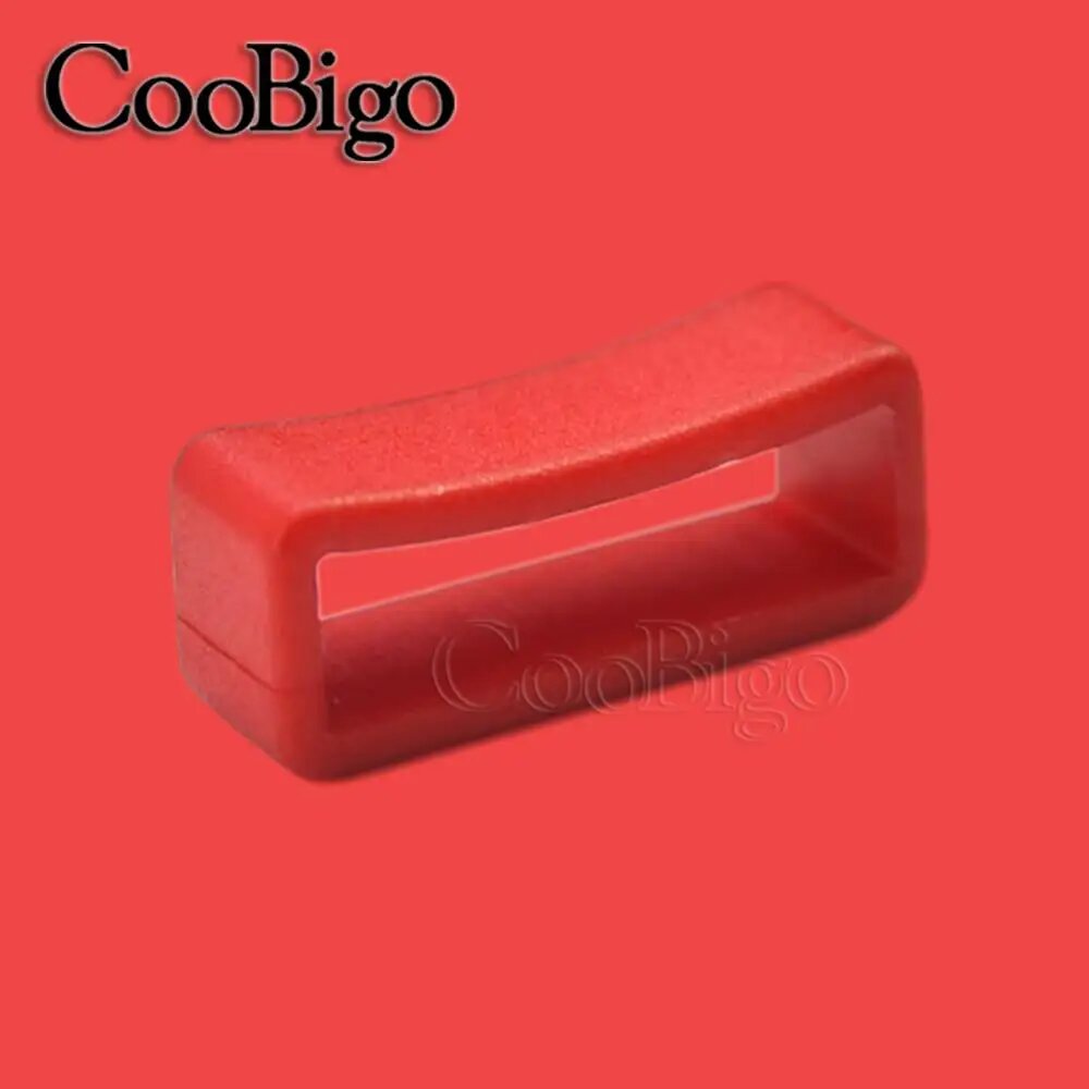 50 шт, пластиковые ремни-петли CooBigo, 20 мм Красный, Red