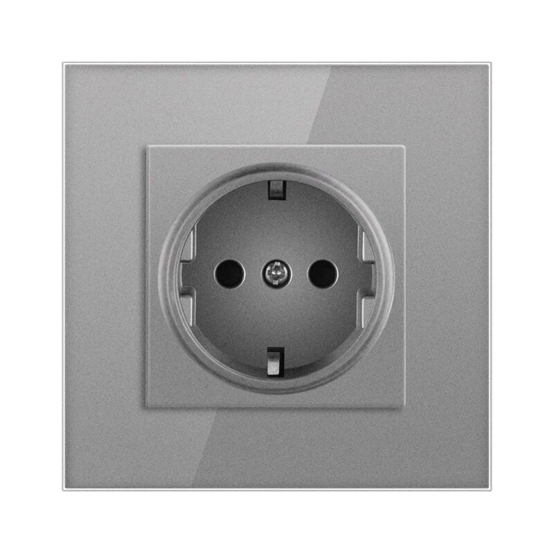 Розетка EU Socket grey JING HUA JING CHENG 16А