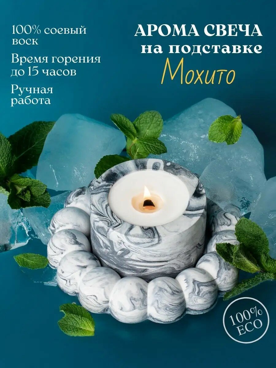 Ароматическая свеча подарочный набор для интерьера и декора SHE.STYLE.Home.Emotions