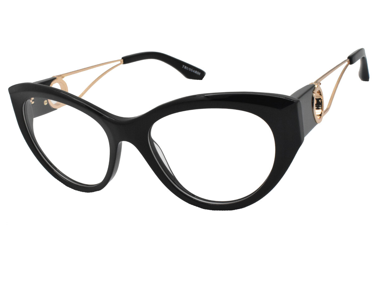 Оправа для очков Trussardi TSW 6056 A01 пол Женский форма оправы Кошачий глаз цвет оправы Чёрный
