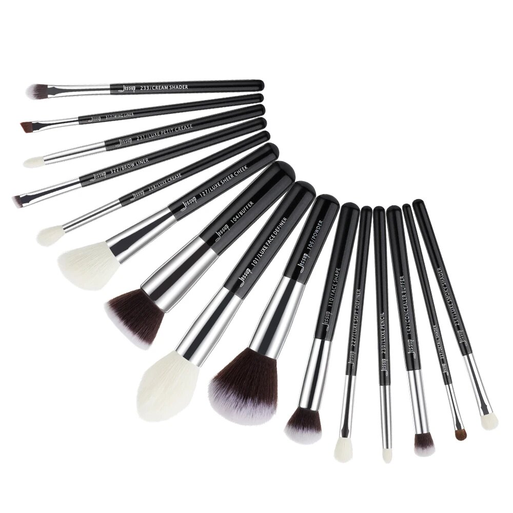 Jessup Комплект кистей для макияжа 15/20/25 шт T180(15PCS)