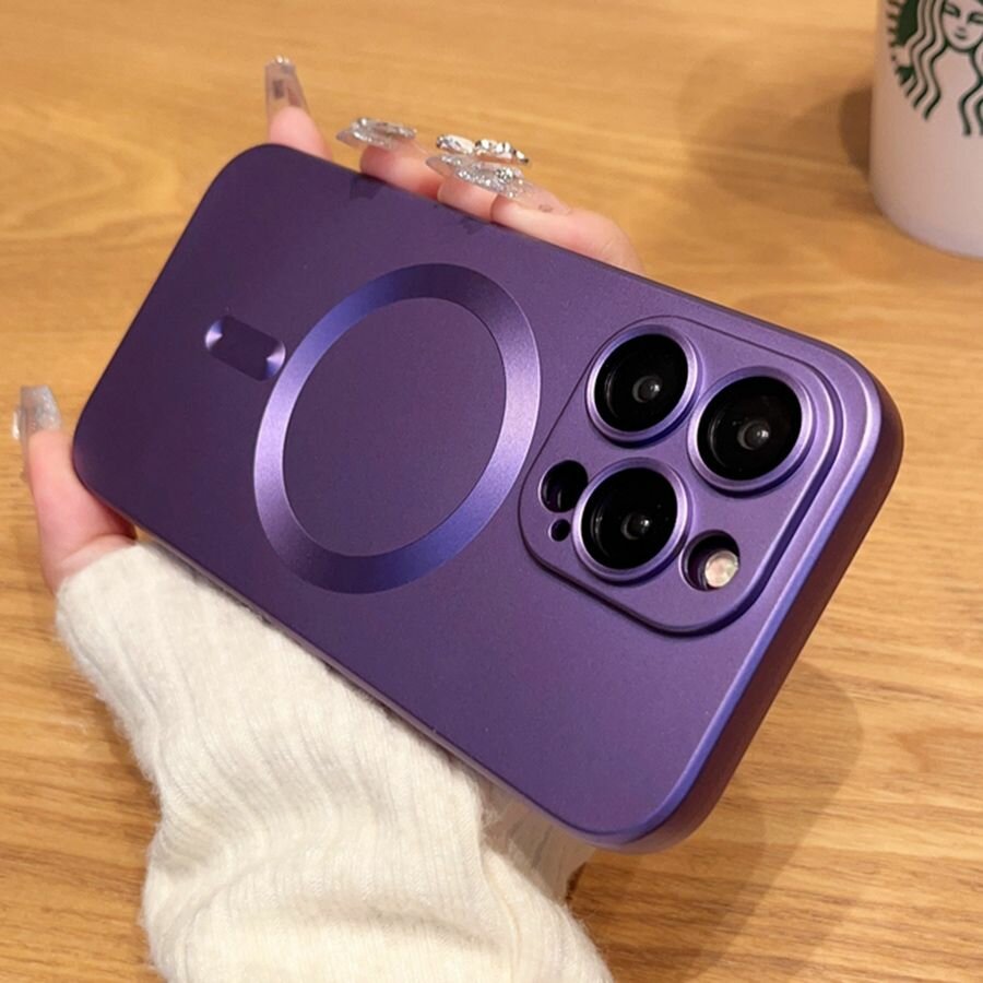 Чехол Apple iPhone 11 с функцией магсейф силиконовый iPhone11 HD Защита камеры MagSafe чехол для на айфон 11 (фиолетовый)