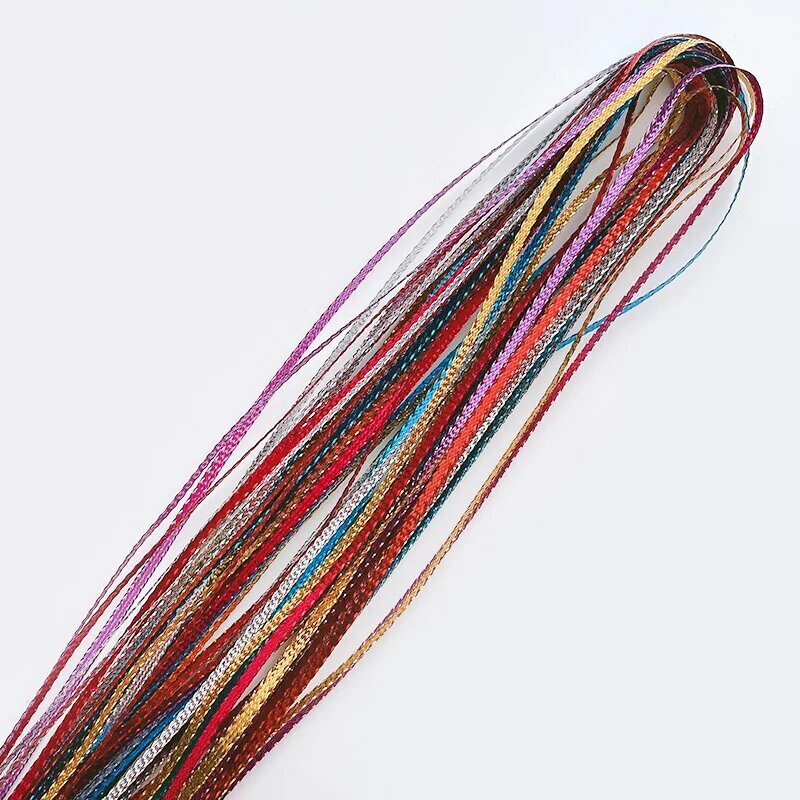 Косички для волос разноцветные, 90 см, No.4 3mm, 12 шт