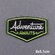 Нашивка "Adventure Awaits" черная, 8x5.1 см, PE4474CT