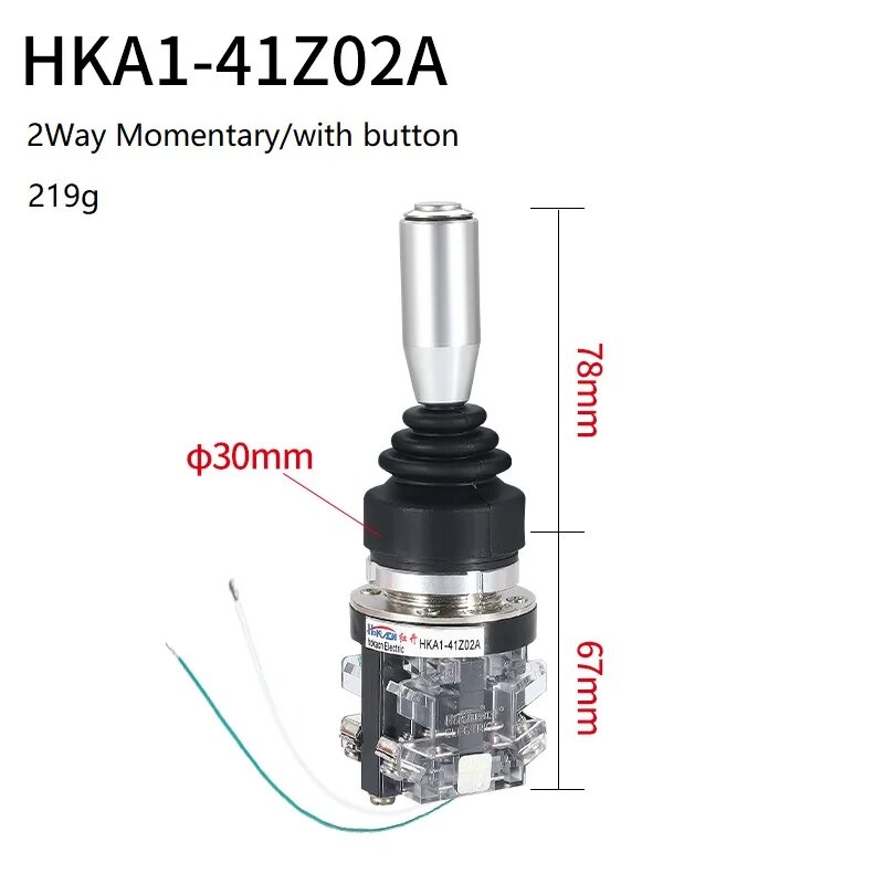 Промышленный моноверный джойстик-переключатель HOKACN HKA1-41Z04A 2Way Momentary