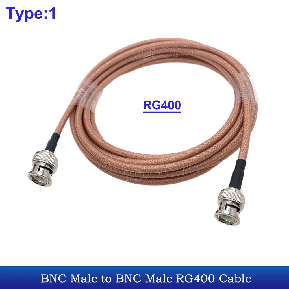 RFDOTOP RG400 кабель BNC-BNC 50 Ом 15CM, BNC M to BNC M