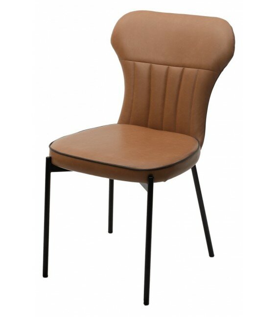 Стул CORDA коньяк с темно-серым кантом (Комплект 2 шт) M-City